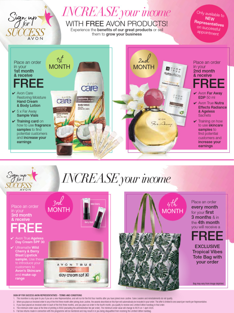 Avon New Rep Free Product Incentives | PDF