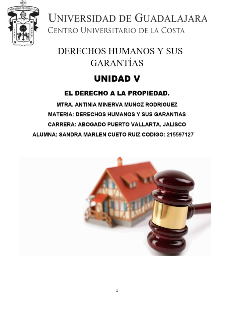 UNIDAD V | PDF | Dominio eminente | Propiedad