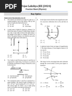 Worksheet Refractive Index Numericals CH - 10 Light Class - X | PDF ...