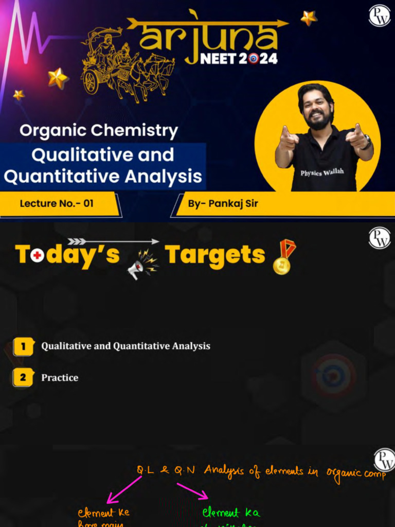 Qualitative And Quantitative Analysis 01 Class Notes Pdf Pdf