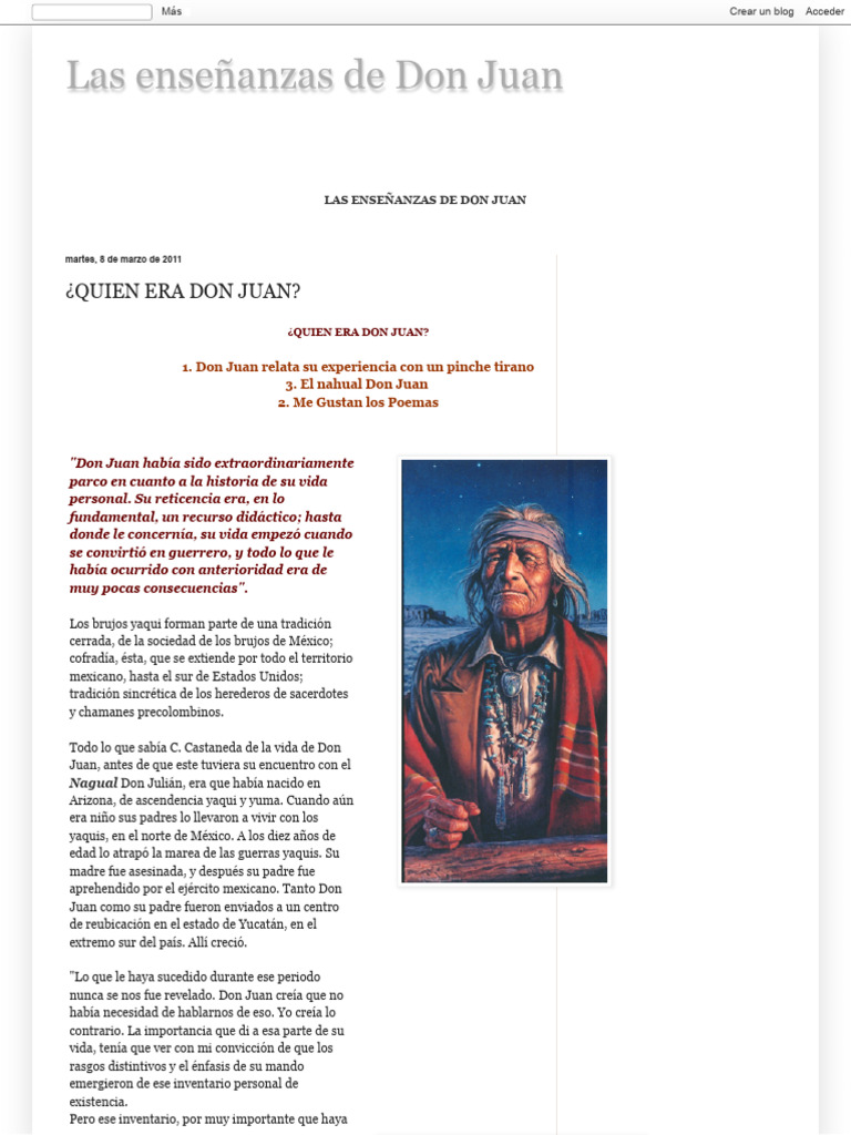 Las Enseñanzas de Don Juan | PDF
