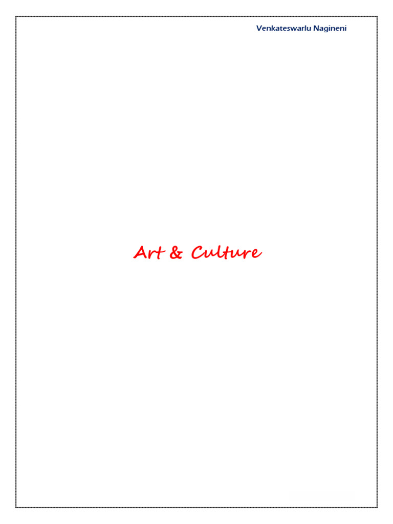 Civils Daily Art and Culture PDF (Upscpdf - Com) | PDF