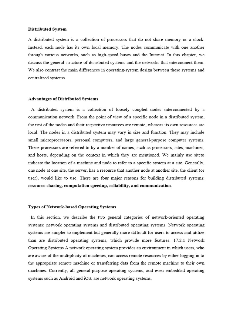 Distributed System | PDF | Network Topology | Computer Network