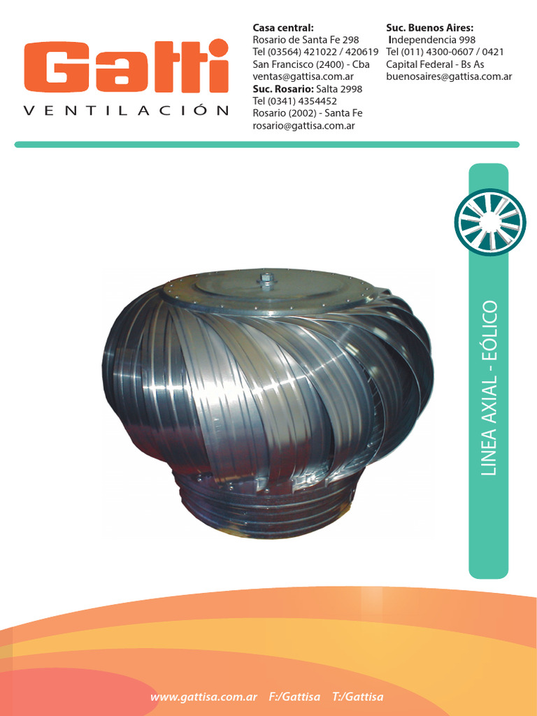 Extractor Axial Eolico - Gatti | PDF