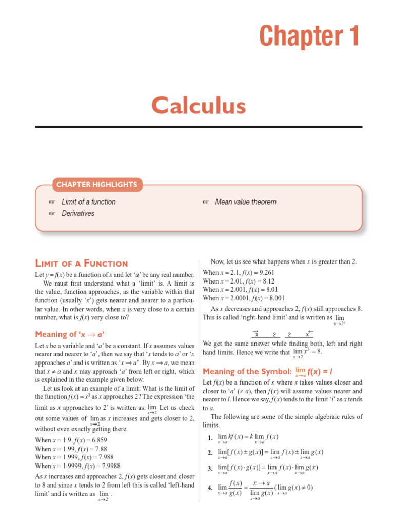 Calculus: Limits and Continuity | PDF | Limit (Mathematics) | Derivative