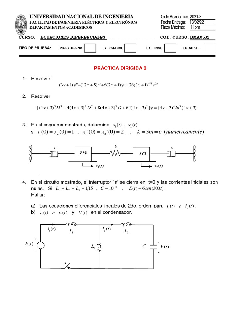 Practica Dirigida 2 | PDF | Red eléctrica | Equipo eléctrico