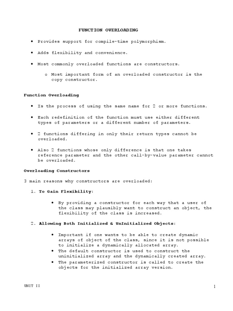 ADS Unit II | PDF | Constructor (Object Oriented Programming) | Programming