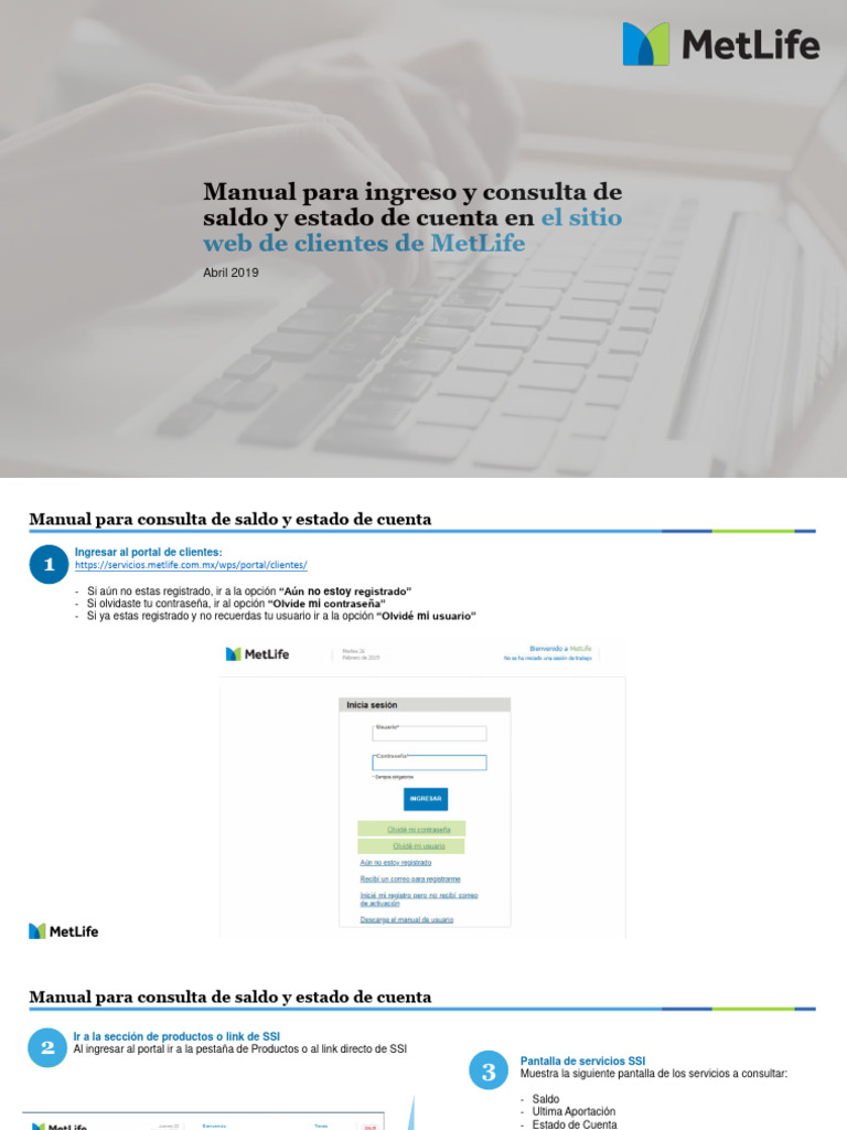 Consulta de saldo y estado SSI MetLife | PDF | Informática | Red mundial