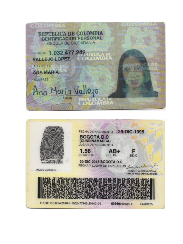 Cedula Ana Vallejo | PDF