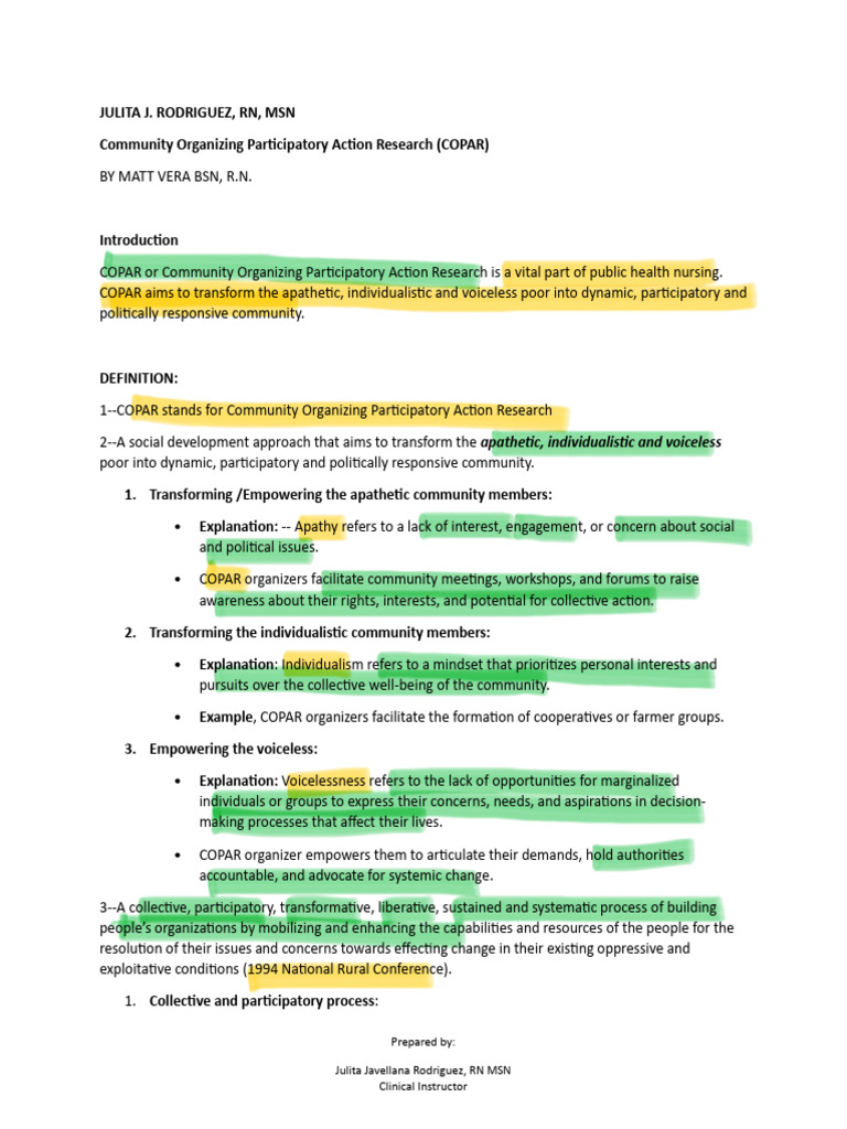 Copar and Its Phase For Students | PDF | Non Governmental Organization ...