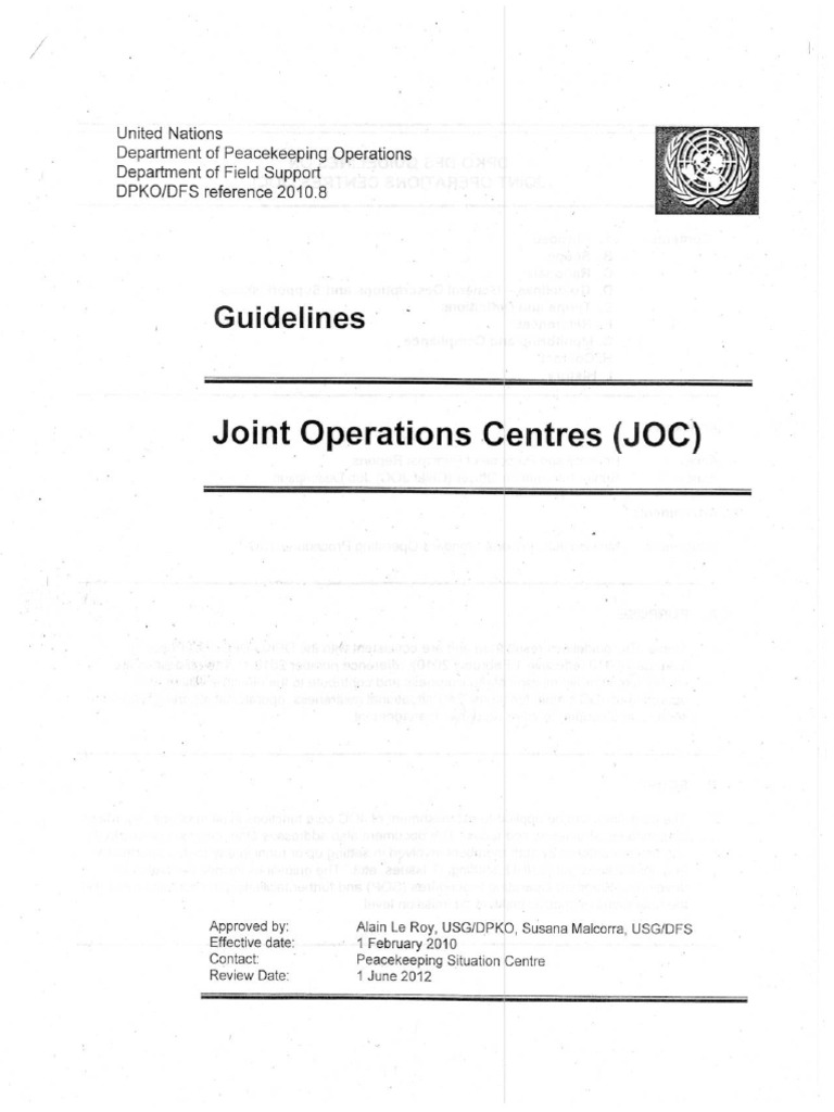 36.-JOC Guidelines - approved (eff 1 Feb 10) | PDF