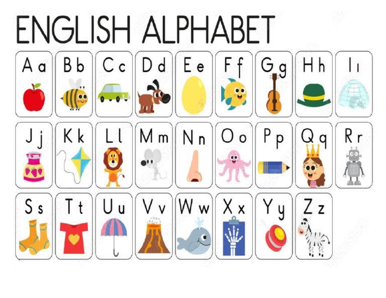 Abecedario en Inglés Ilustrado | PDF