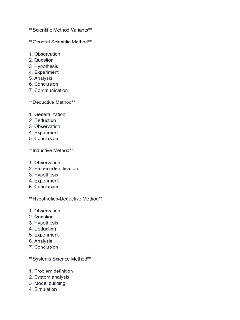 129 Additional Scientific Method Variants | PDF | Artificial Intelligence | Intelligence (AI ...
