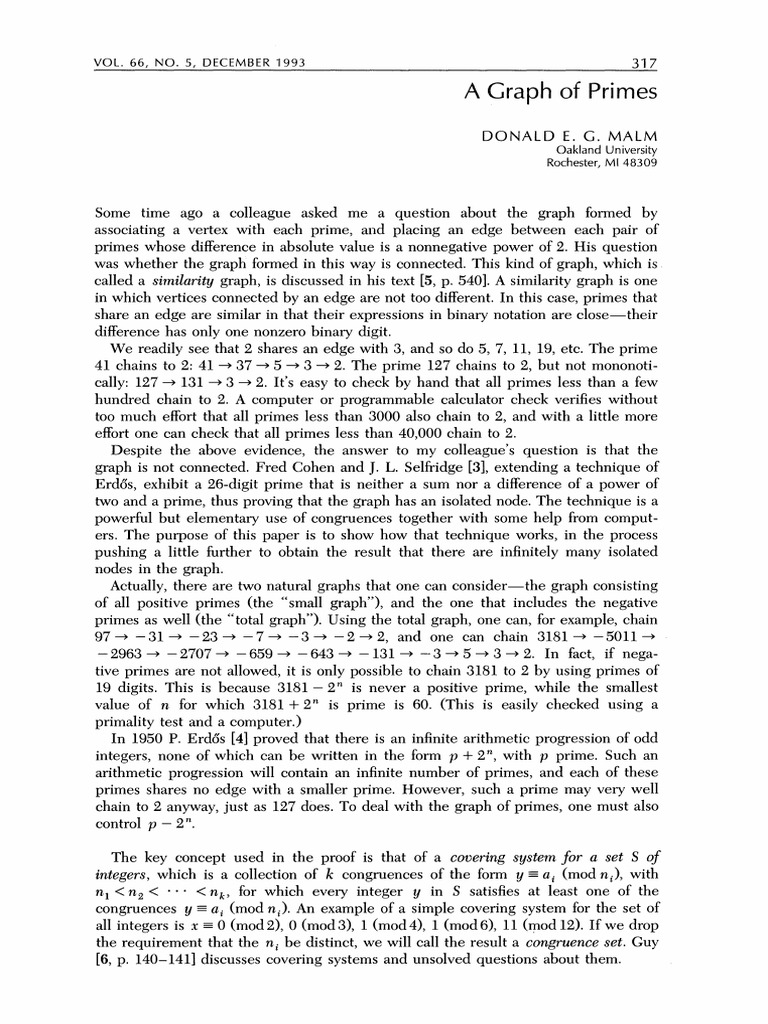Isolated Nodes in Prime Graphs | PDF | Prime Number | Graph Theory