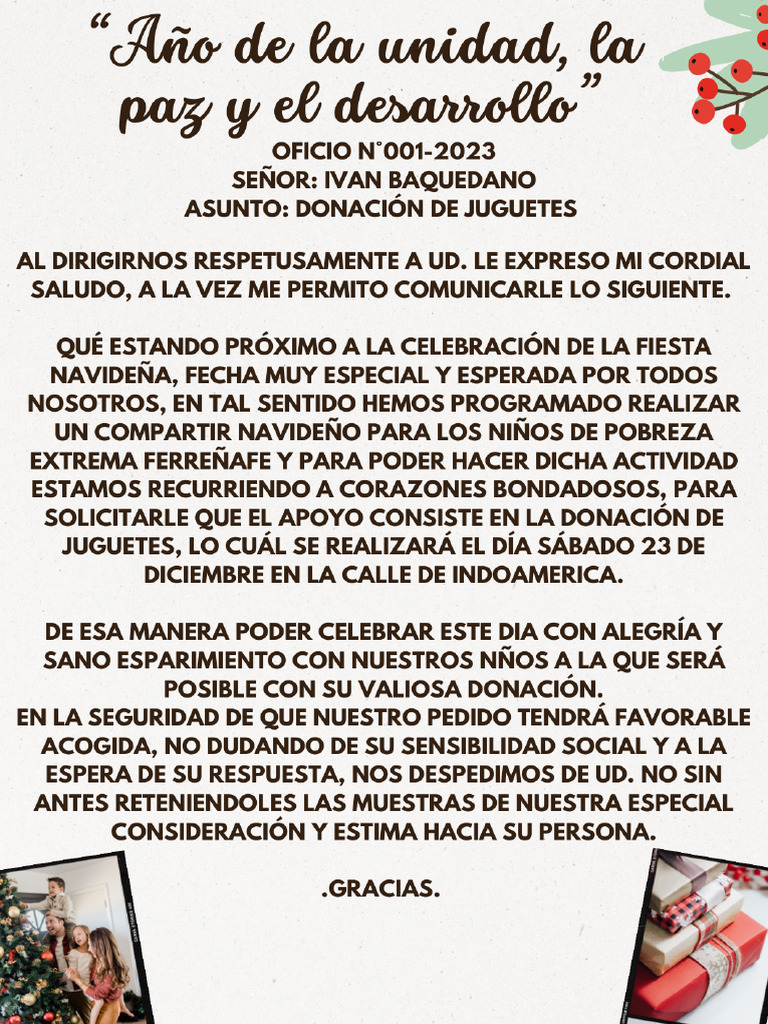 Oficio Navideño | PDF