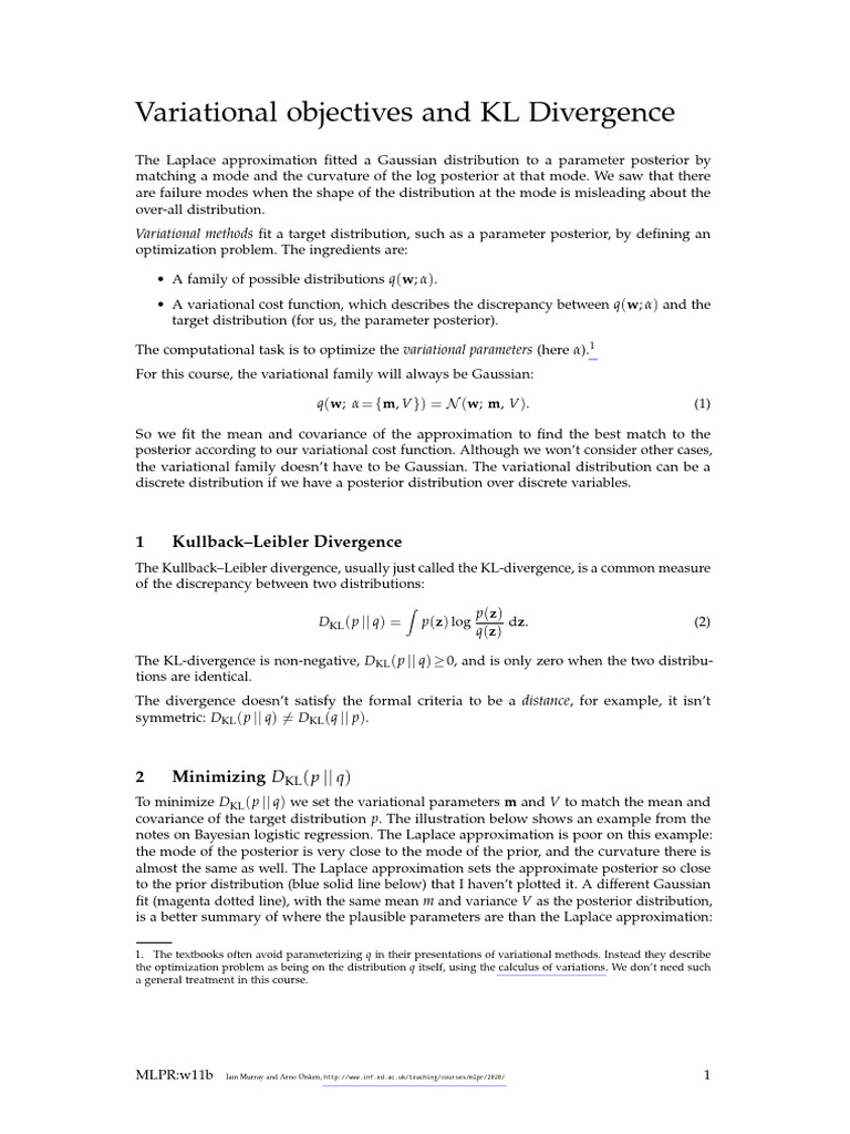 Variational Inference for ML Students | PDF | Normal Distribution | Statistical Theory