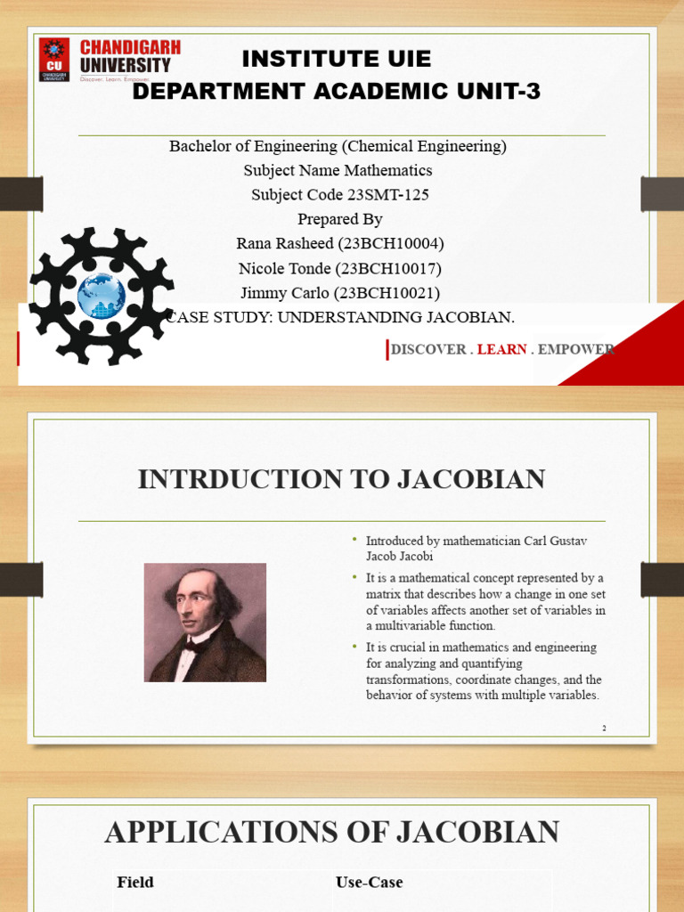 Understanding the Jacobian Matrix | PDF | Matrix (Mathematics) | Determinant