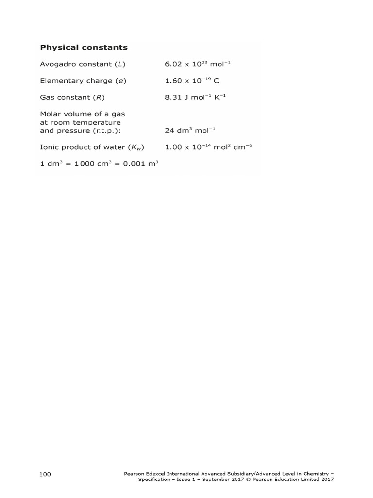 Edexcel Chemistry A-Level Spec 2017 | PDF | Business | Science ...