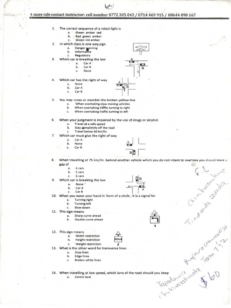 Driver's License Question 1 | PDF