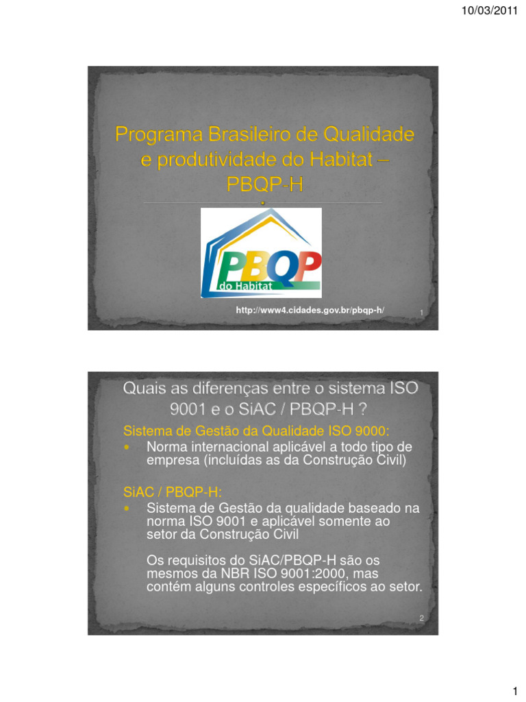 PBQP H | PDF | ISO 9000