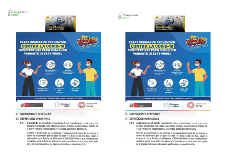 Medidas De Prevención Contra Covid Pdf