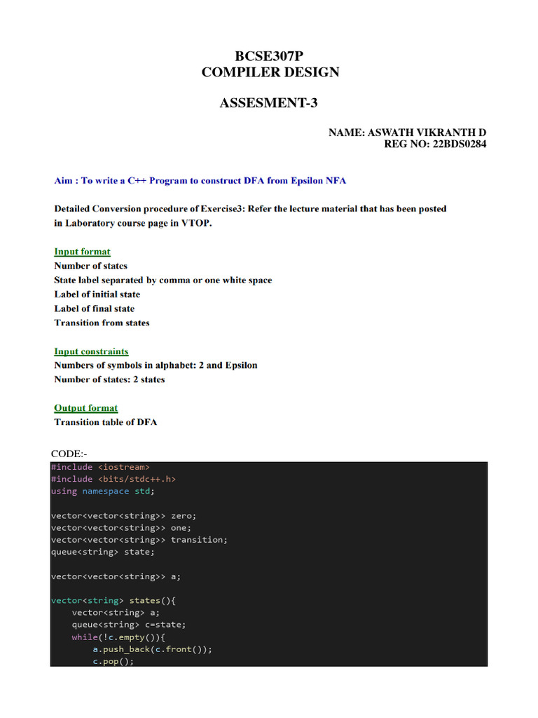 Compiler Asses3 | PDF | Computer Programming | Software Engineering