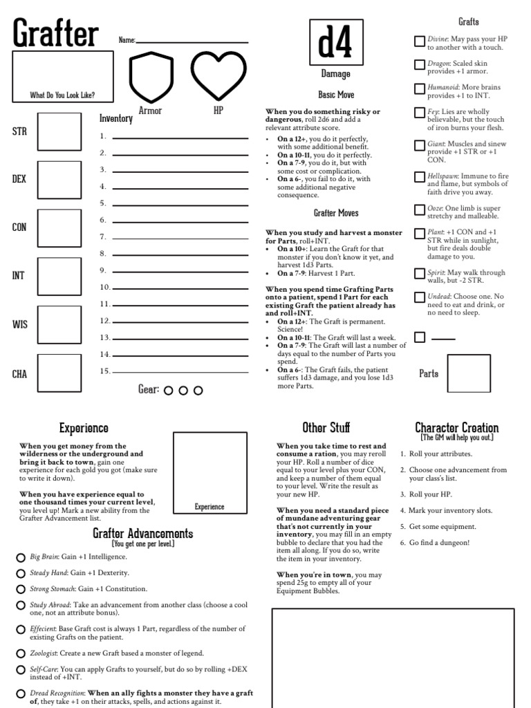 Grafter 6e Pdf Role Playing Games 3812
