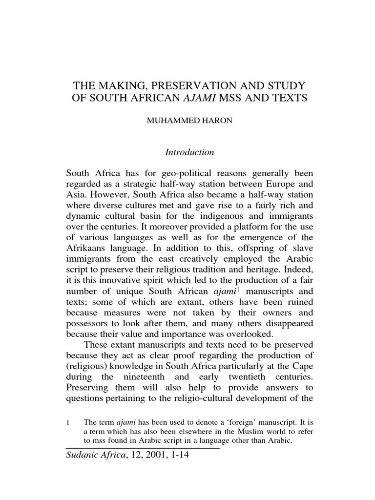 12 Ajami | PDF | Sheikh | Manuscript