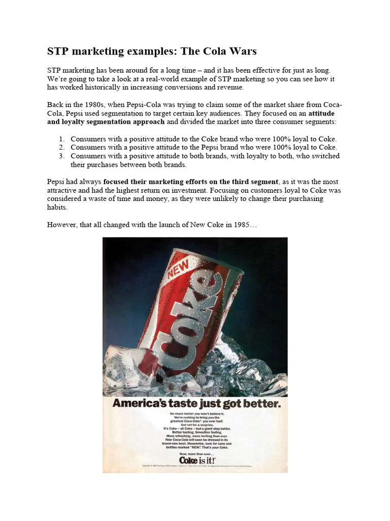 Cola Wars Case Study | Download Free PDF | Coca Cola | Pepsi