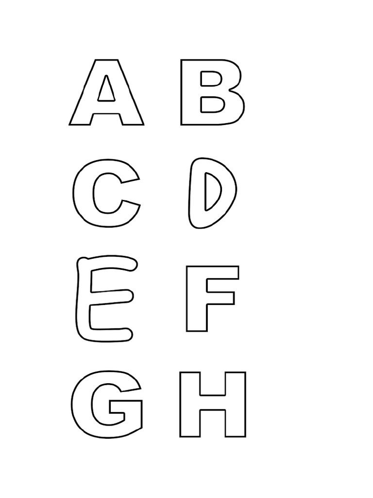 abecedario letras grandes | PDF