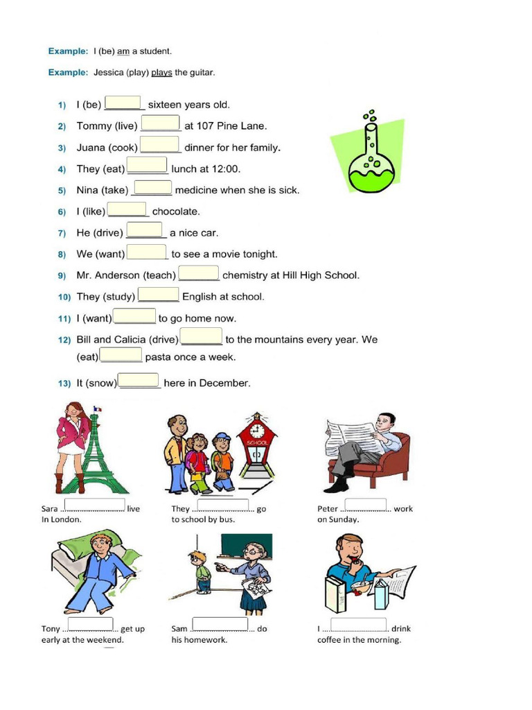 Present Simple Aff and Neg | PDF