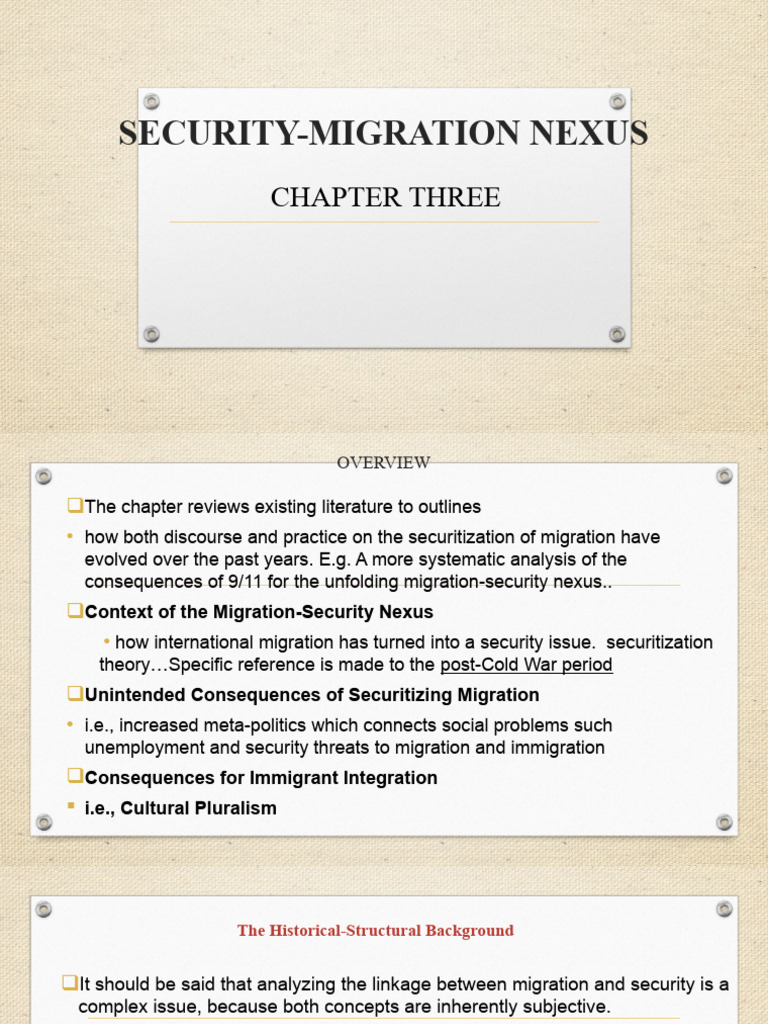 Security Migration Nexus | PDF | Immigration | Human Migration