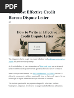Experian Dispute Form | PDF | Credit Risk | Business