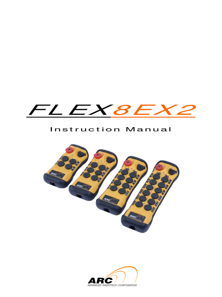 FCC Flex 8ex2 Manuals Radio Control | PDF | Crane (Machine) | Electronics