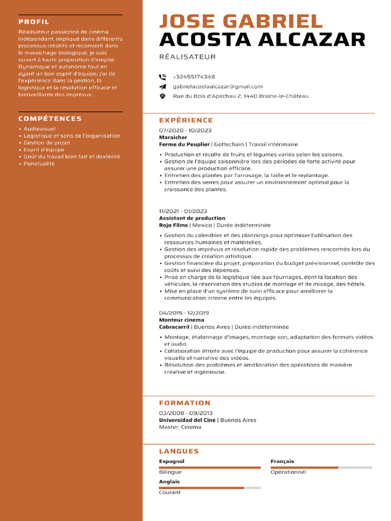 CV Gabriel Acosta 2024 | PDF