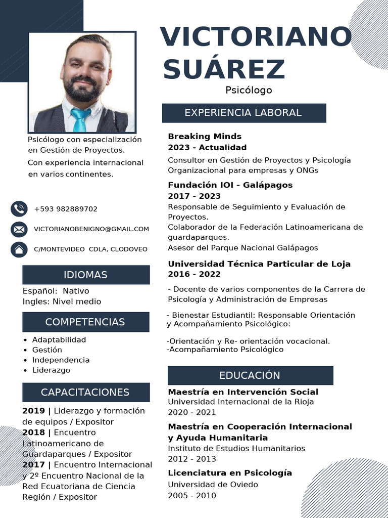 Curriculum Victoriano Suárez Álvarez | PDF