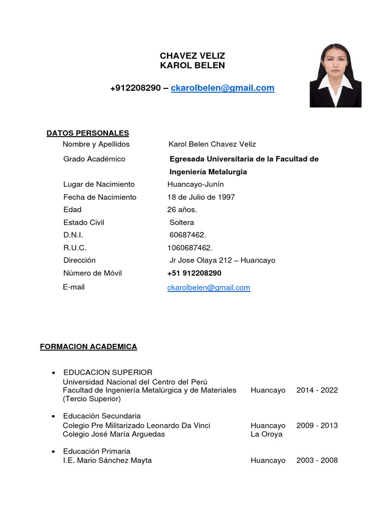 CV KAROL CHAVEZ - Compressed-Páginas | PDF