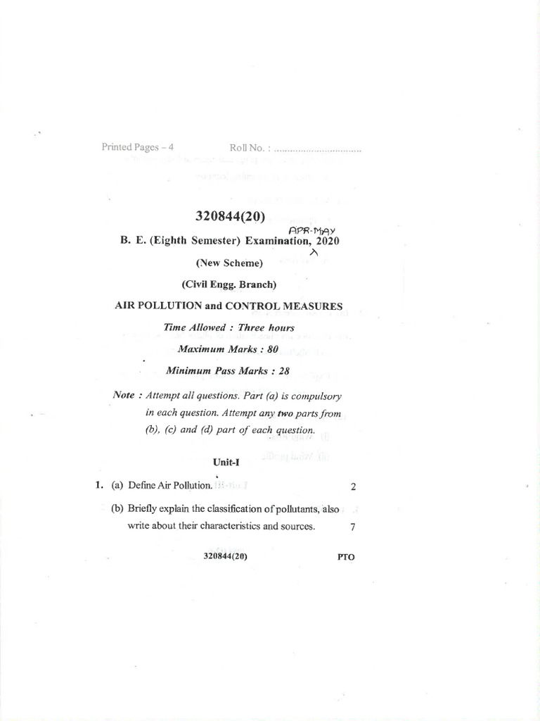 2020-Apr-May-Air Pollution & Control Measures (New) | PDF