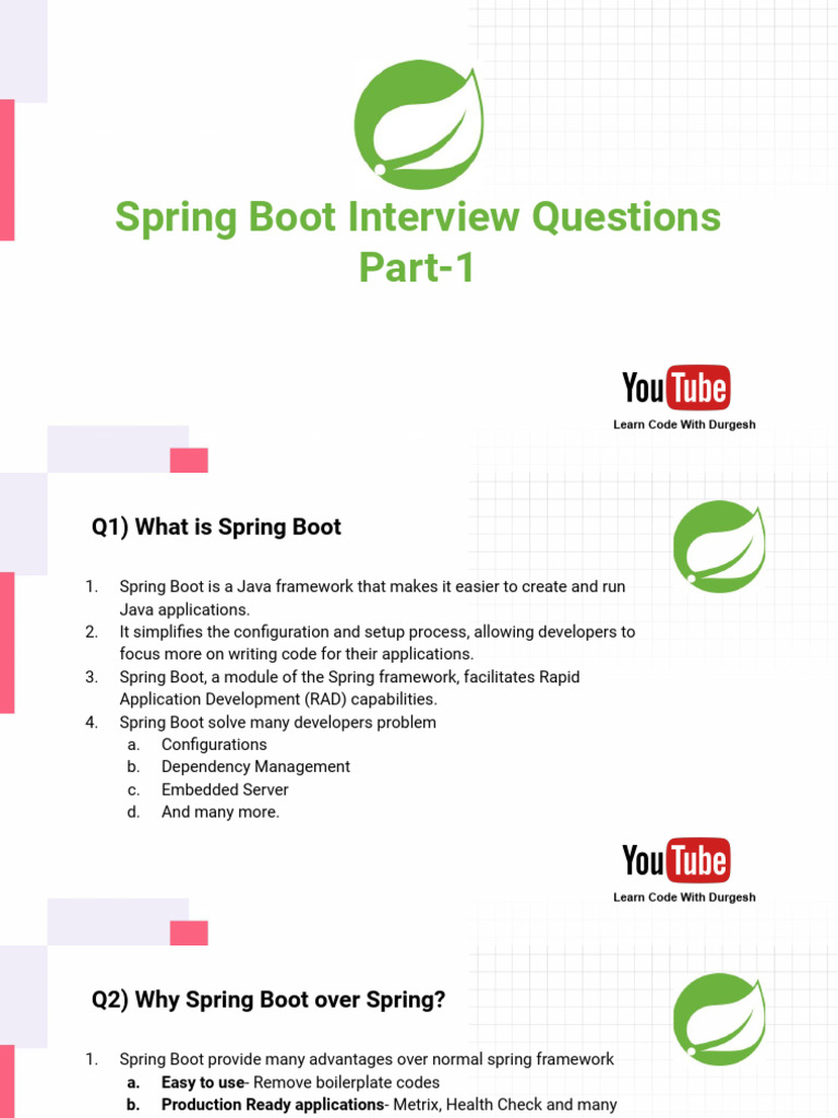 Spring Boot Interview Questions | PDF | Spring Framework | Computing