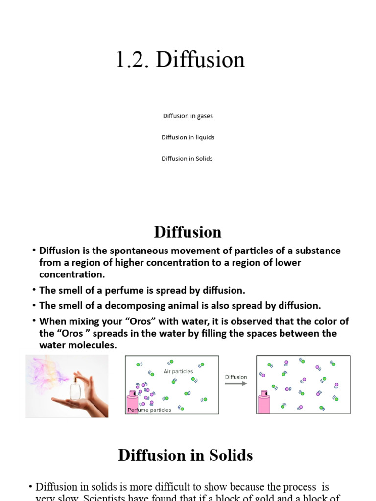 Diffusion | PDF | Diffusion | Gases