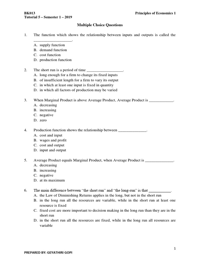 Difference Between Product Types Explained | PDF | Production Function ...