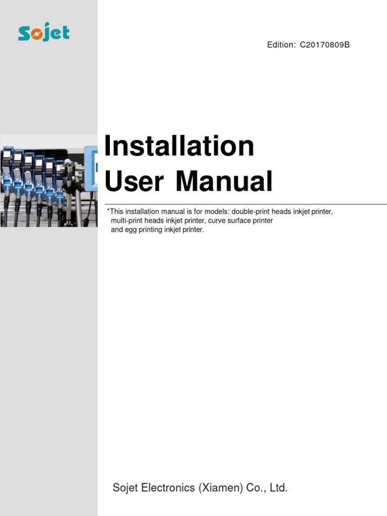 E2-E6 Installation Manual | PDF | Printer (Computing) | Usb