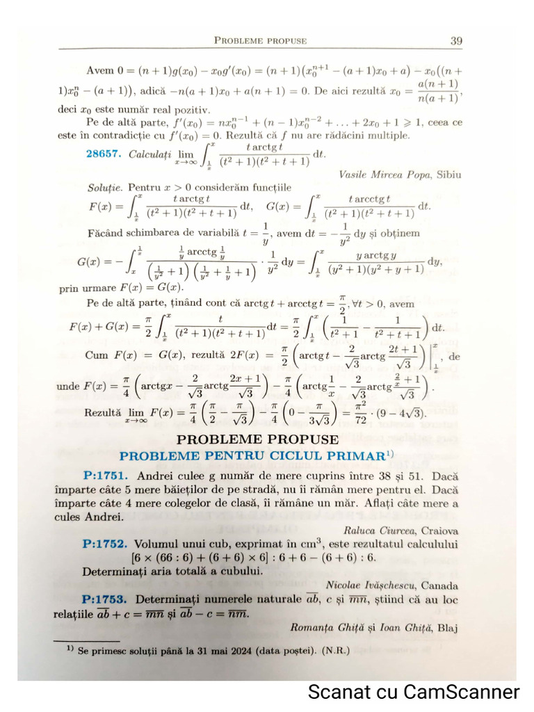 GM 1-2024 Probleme Propuse | PDF