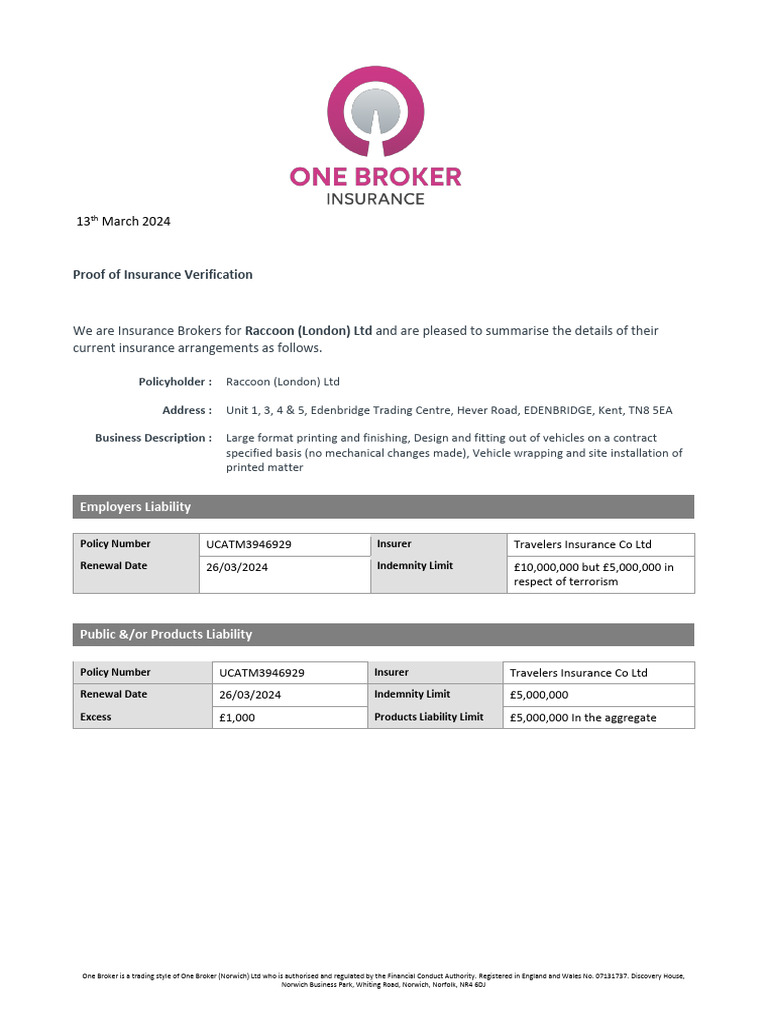 (#1819235225) Raccoon TWIMC 2023 | PDF | Insurance | Liability Insurance