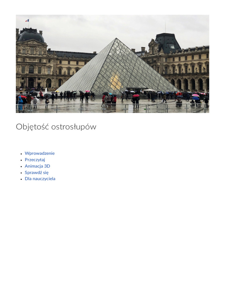 Objetosc Ostroslupow | PDF
