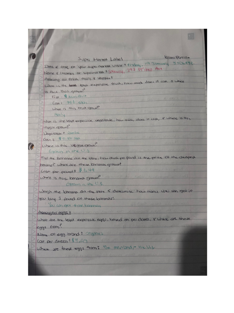 Supermarket Project | PDF