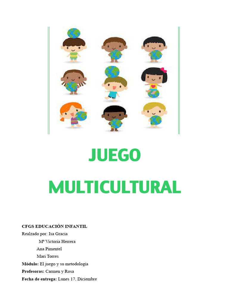 Juegos Multiculturales en Educación Infantil | PDF | Evaluación ...