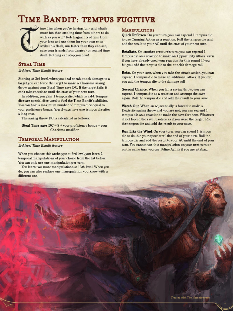 Time Bandit tempus fugitive v1.1 | PDF | Gaming