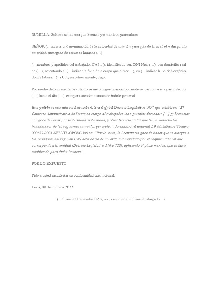 Licencia Sin Gose | PDF