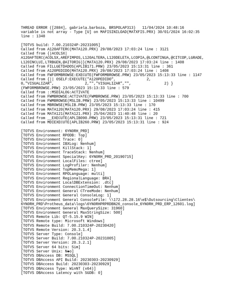 Erro Log | Download Free PDF | Computing